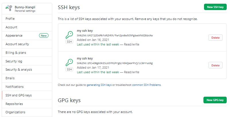 add ssh key
